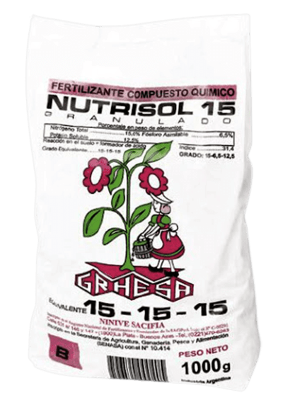 FERTILIZANTE Triple 15+15+15 x 500 gr. - Lourdes Distribuidora
